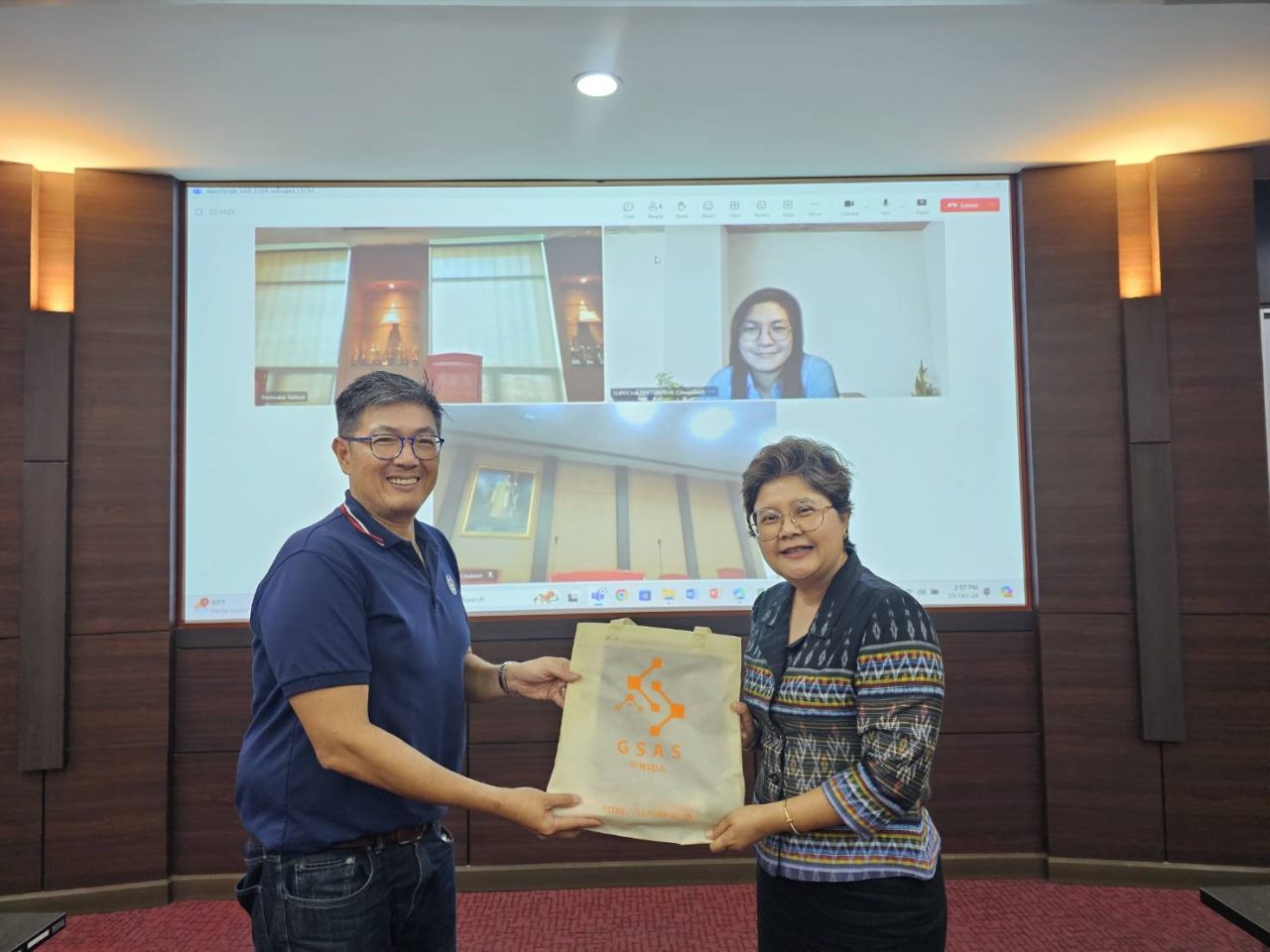 บรรยากาศการประเมินคุณภาพหลักสูตร LSCM ปริญญาโท – ปริญญาเอก และ DADS ปริญญาเอก | GSAS NIDA